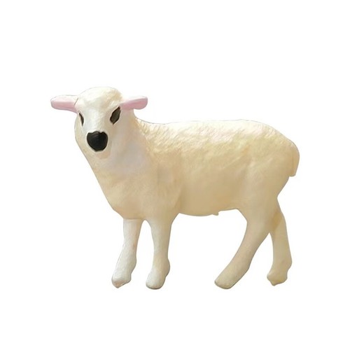 1:64 Painted Figure Model ature Farm Scenes Sand Resin Sheep Animal BN ...