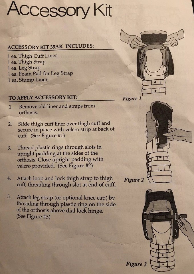 RCAI Amputee Knee Corrective Orthosis Flexion Contractures Stump Liner ...