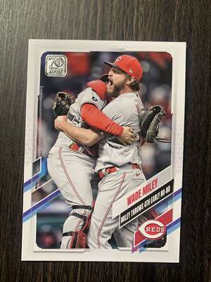 2021 Topps Update Wade Miley Throws 4th Early No-No #US36 Reds | eBay
