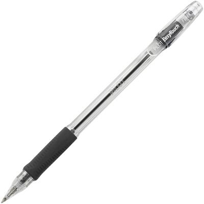 PILOT EasyTouch Ballpoint Stick Pens, Fine Point, Black Ink, 12-Pack ...