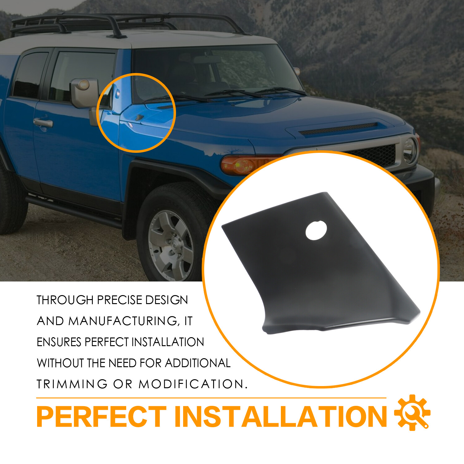 Right Front Fender Upper Side Panel for 2007-2010 Toyota FJ Cruiser ...