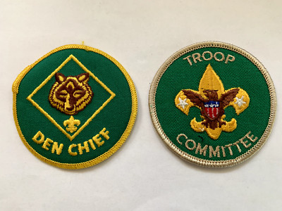Boy Scouts TROOP COMMITTEE + DEN CHIEF Patch BSA 3" round VTG | eBay