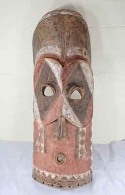 BIG 35'' Vintage African Zaire Congo ADUMA People Carved Wood Tribal ...