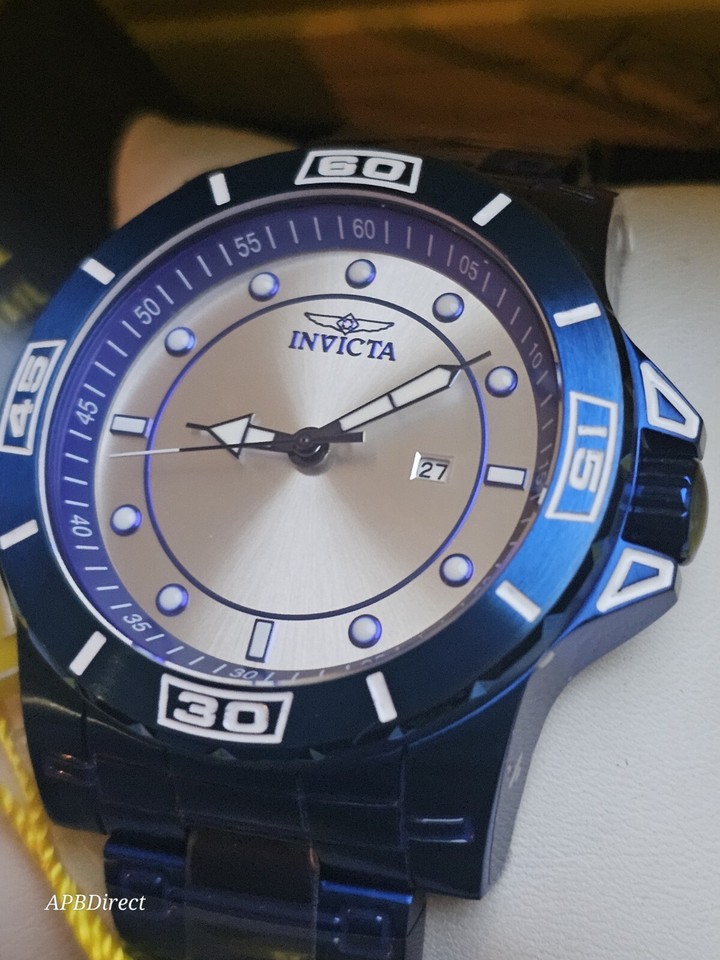 Invicta - LUME Dial Bezel & Bracelet Pro Diver Zager Exclusive Quartz ...