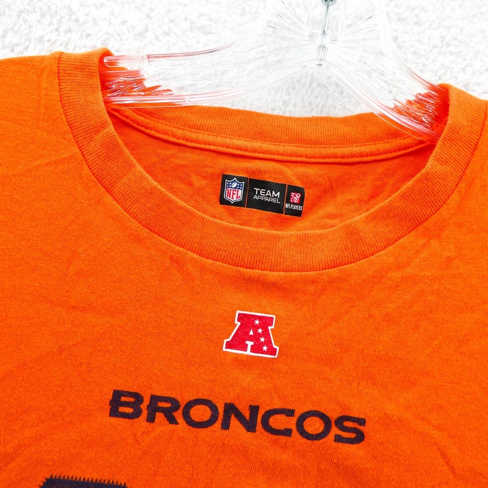 Denver Broncos Shirt Mens XL Orange Short Sleeve NFL Football 18 Peyton ...