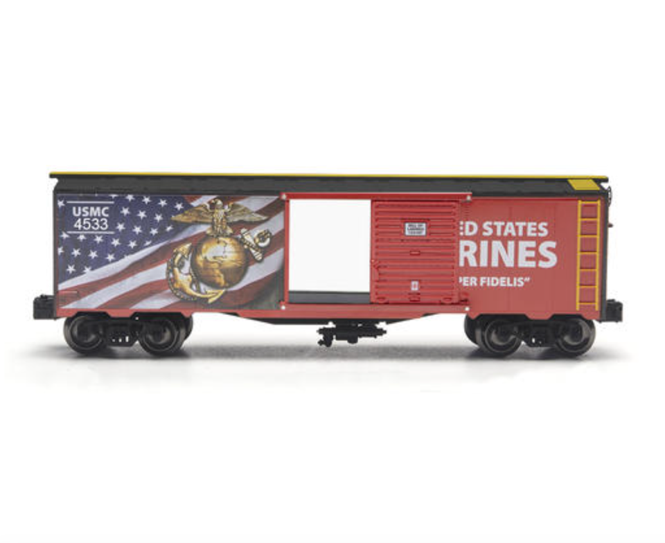 O Gauge United States Marines Boxcar with Operating Coupler Military ...