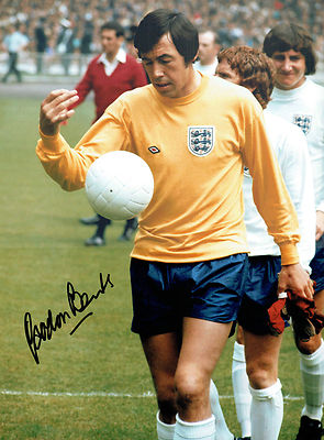 Gordon BANKS Signed Autograph England 1966 16x12 Photo + Dealer COA ...