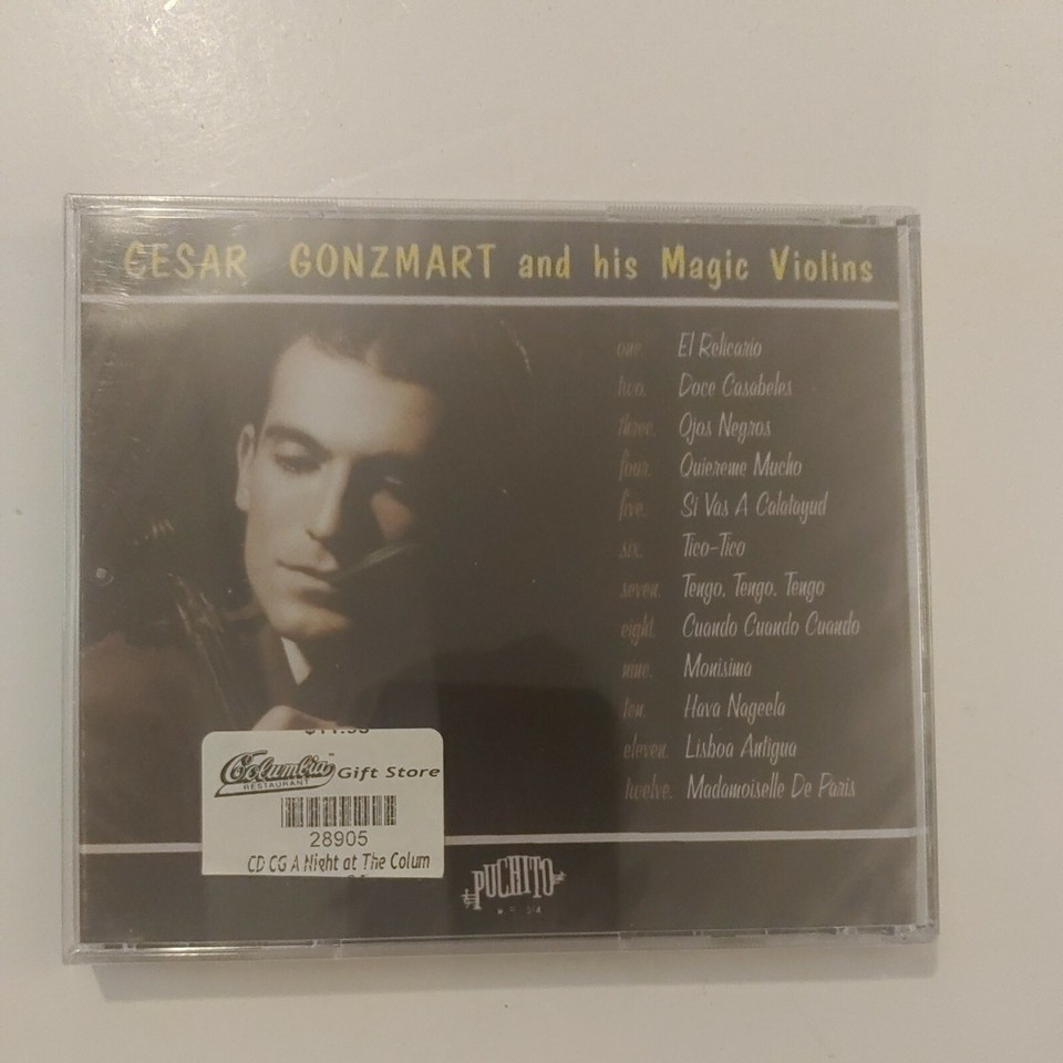 CC Cesar Gonzmart & His Magic Violins - A Night At The Columbia (CD NEW) Sealed | eBay