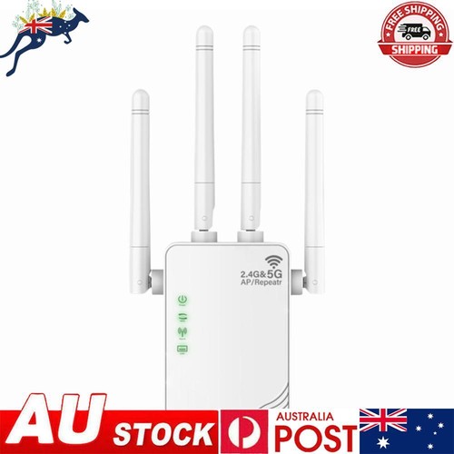 Wireless Internet Booster 1200Mbps Dual Band 5.8GHz/2.4GHz WiFi Range ...