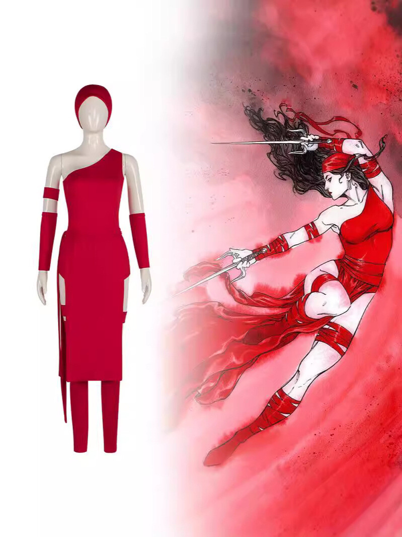 Elektra Costume Cosplay Deadpool 2024 Elektra Cosplay Costume Outfits