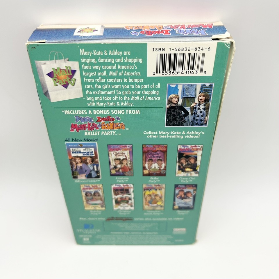 You're Invited To Mary-Kate & Ashley's Mall Party VHS TESTED-RARE ...