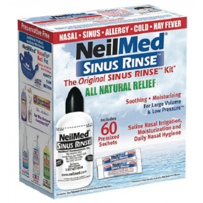 Neilmed Sinus Rinse Kit Adult 60 Sachets | eBay Australia
