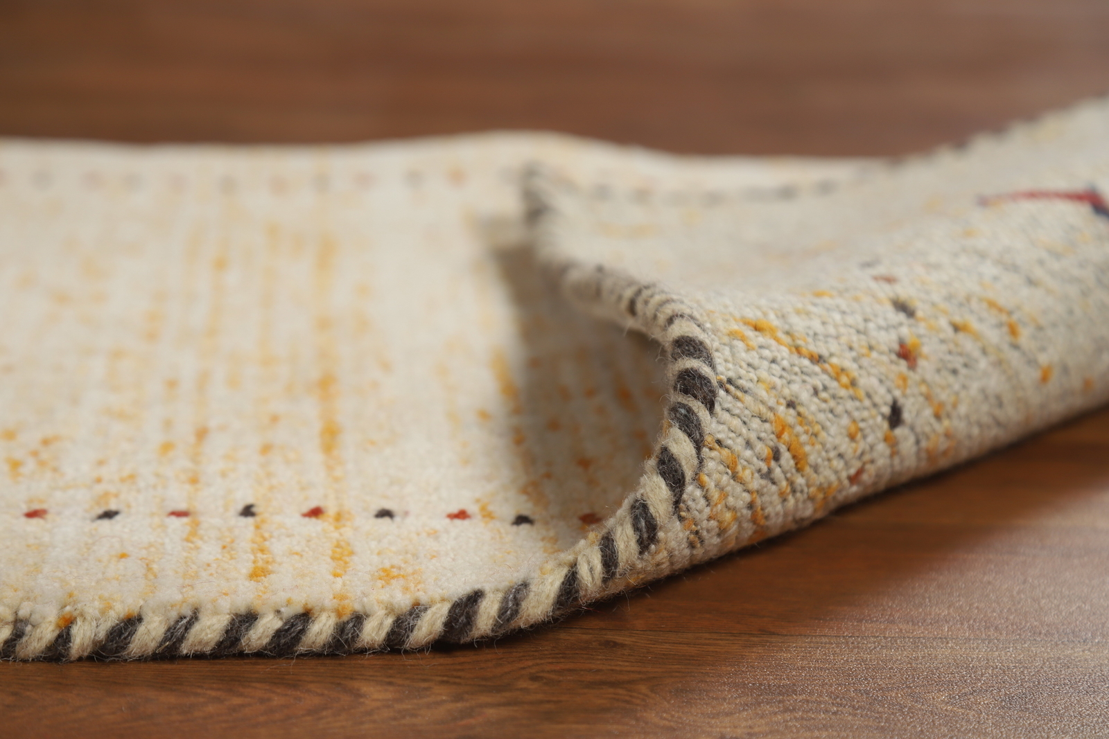 Tribal Style Gabbeh Orange Hand-knotted Wool Accent Rug 2x4 ft. for ...