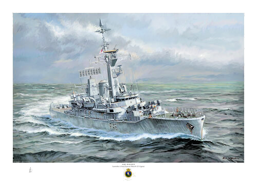 HMS MINERVA - A2 LIMITED EDITION art print | eBay UK