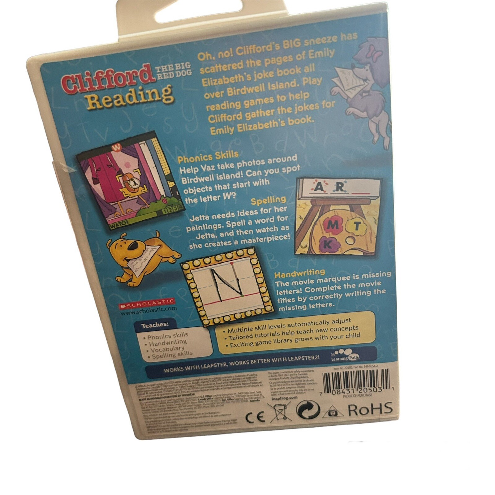 Clifford: The Big Red Dog - Reading LeapFrog Leapster Learning Game ...