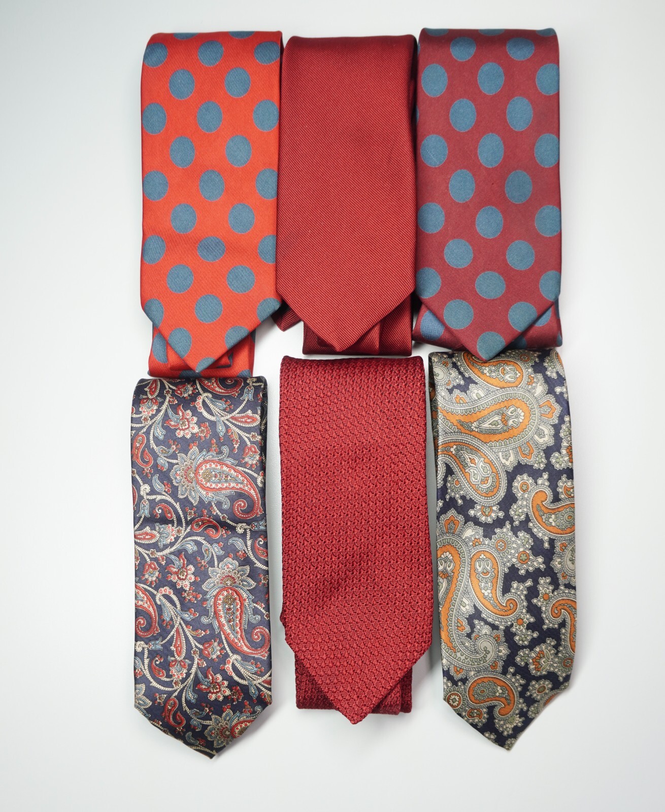 6 Robert Talbott Silk Ties Paisley Dots Solid 2 Best … - Gem