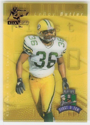 1997 Playoff First & Ten #K36 LeRoy Butler FOOTBALL Green Bay Packers ...