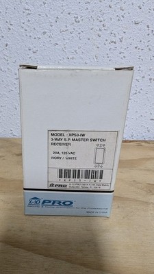 X10 Pro 3 Way S.P. Master Switch Receiver Light Switch XPS3-IW | eBay