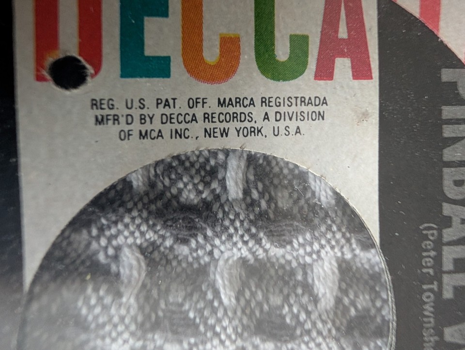 The Who Pinball Wizard US First Press Decca 7" Single | eBay UK