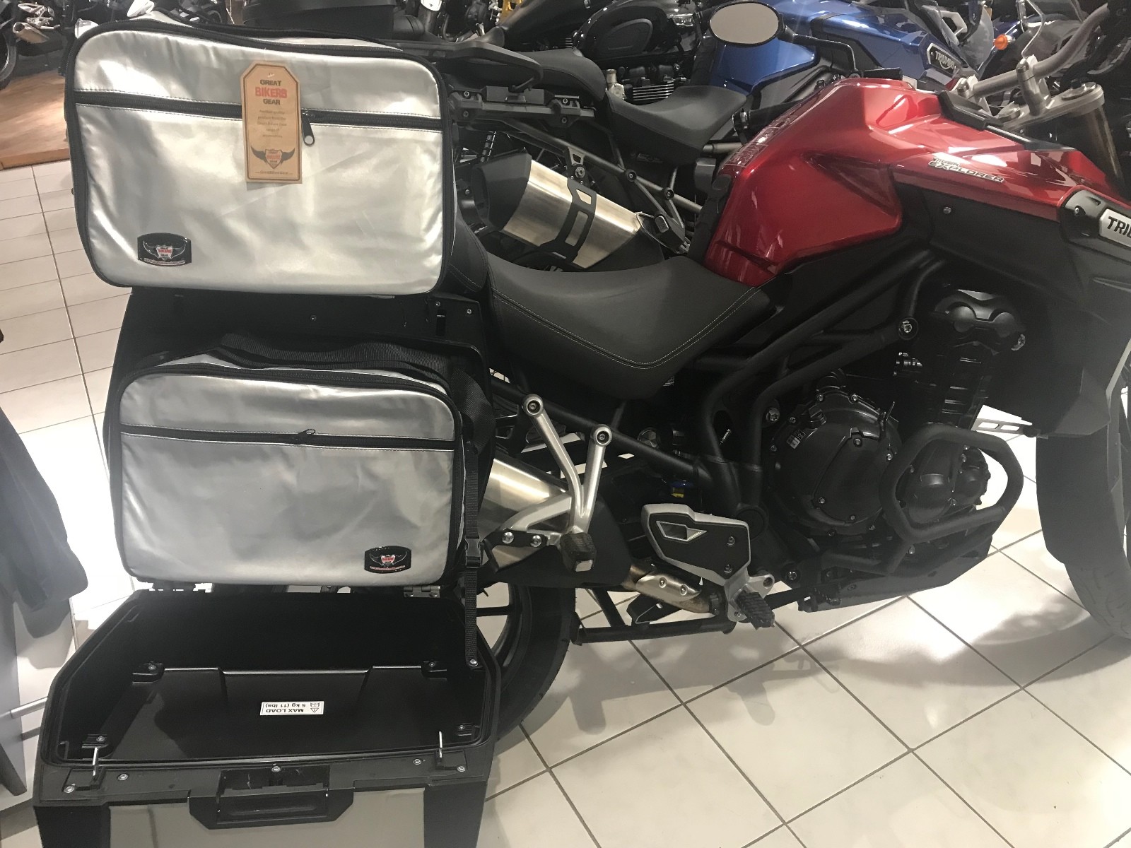 Pannier Liner Inner Luggage Bags for TRIUMPH TIGER 800/800XC Silver ...