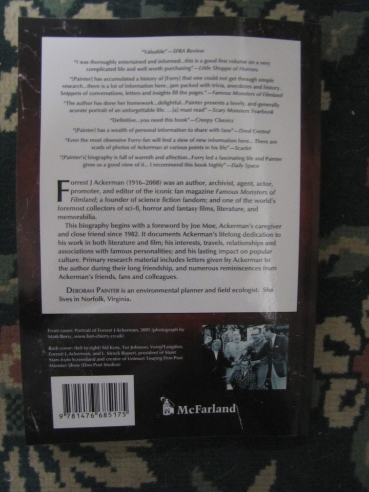 Forry--The Life Of Forrest J Ackerman by Deborah Painter Brand new ...