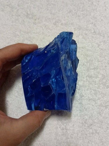 NATURAL COBALT BLUE ROUGH CUT Rock Stone Heavy Sharp Crystal Recycled ...