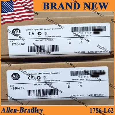 Allen-Bradley 1756-L62 /B ControlLogix Processor Unit Controller New AB ...