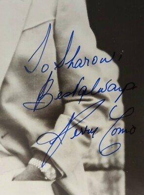 PERRY COMO SIGNED AUTOGRAPH PHOTOGRAPH. LIFETIME COA. | eBay