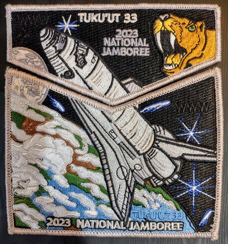 BSA GREATER LOS ANGELES AREA OA TUKU'UT 33 2023 JAMBOREE 2-PATCH NASA ...