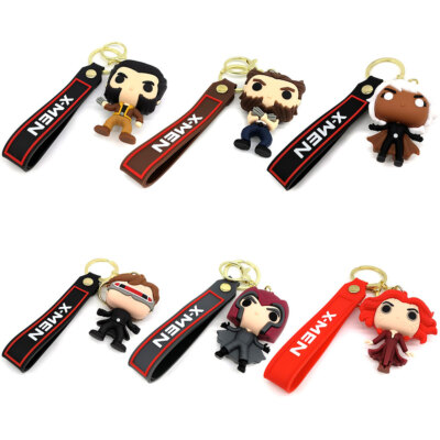 X-Men Cute Keychain Wolverine Cyclops Magneto Storm Phoenix Toy Keyring ...