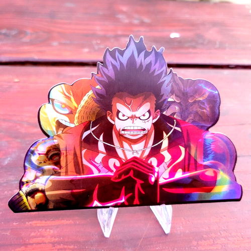 Luffy Gear 4 One Piece 3D Lenticular Motion Car Sticker Decal Peeker | eBay