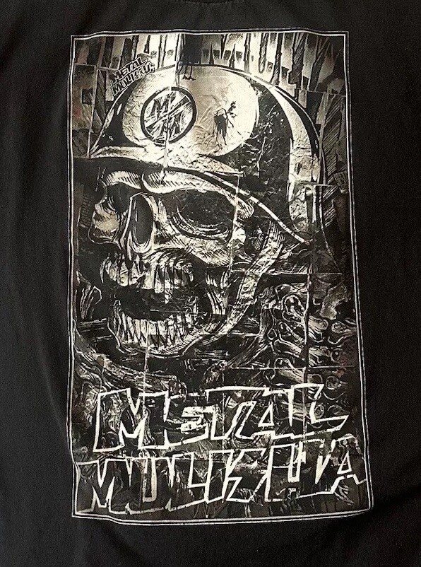 Metal Mulisha Skull Black and Gray XL Logo Graphic Print T Shirt | eBay