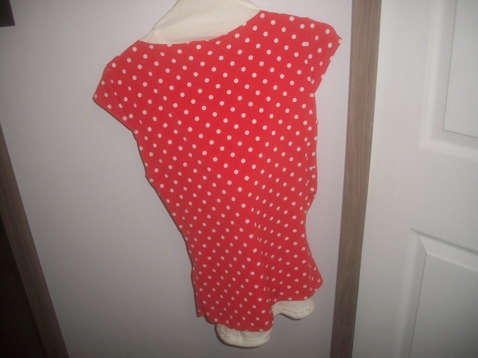 womens sexy bra top.polka dot.built-in bra.cap sleeves.Size small | eBay