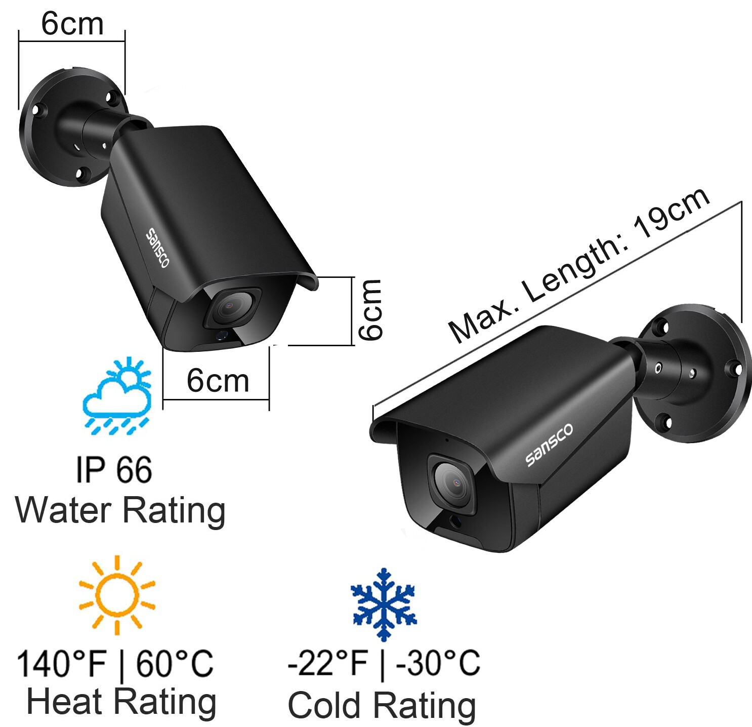 1080P HD CCTV Bullet Camera IP66 Outdoor Night Vision for Home Security ...