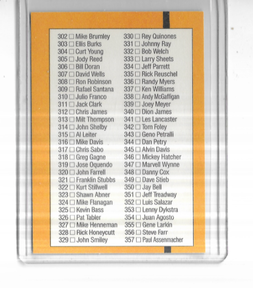 1989 Donruss #300 checklist | eBay