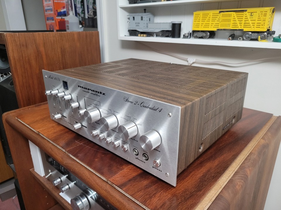 Marantz 4070 Quadradial Console Amplifier. Serviced & Works Great ! | eBay
