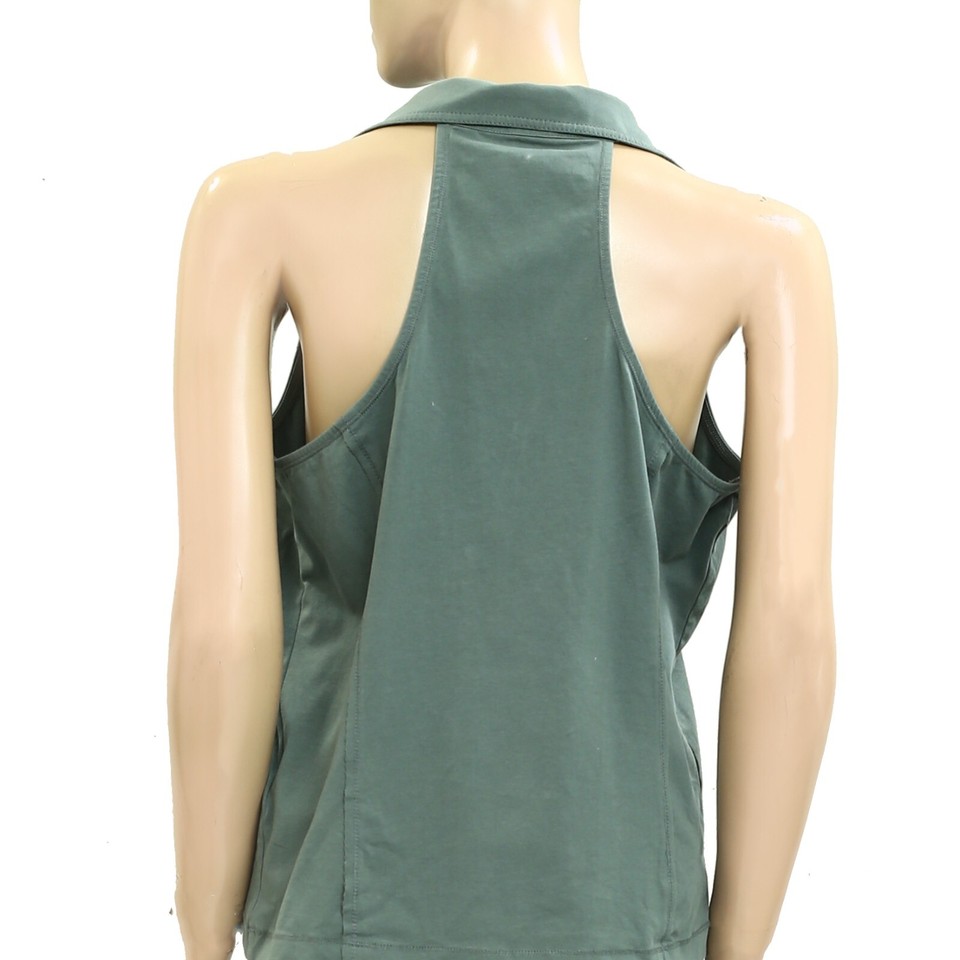 By Anthropologie Pilcro Reworked Halter Tank Blouse Top Sleeveless M ...
