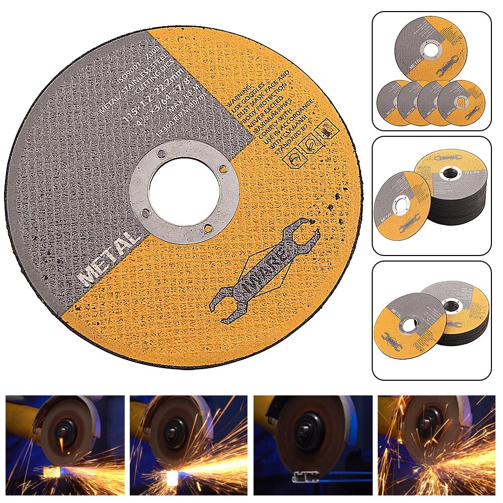 50X 4.5"115MM METAL CUTTING BLADE DISC STAINLESS STEEL ANGLE GRINDER ...