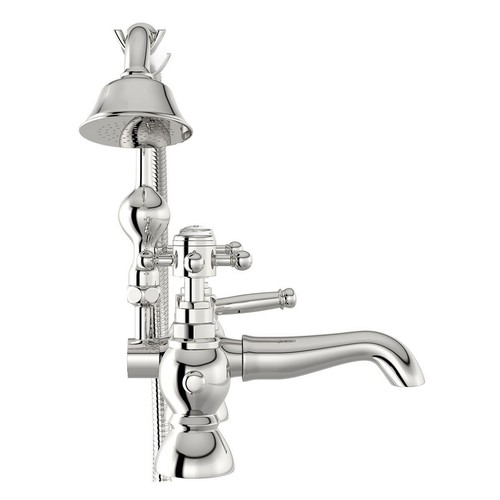 Edwardian Traditional Bathroom Freestanding Bath Chrome Shower Tap ...