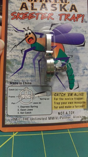 Official Alaska Skeeter Trap! Catch em alive! NOVELTY ITEM, Mosquito ...