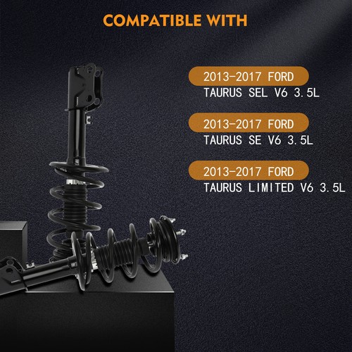 2 Front Complete Struts Shocks Coil Spring Assembly For Ford Taurus ...
