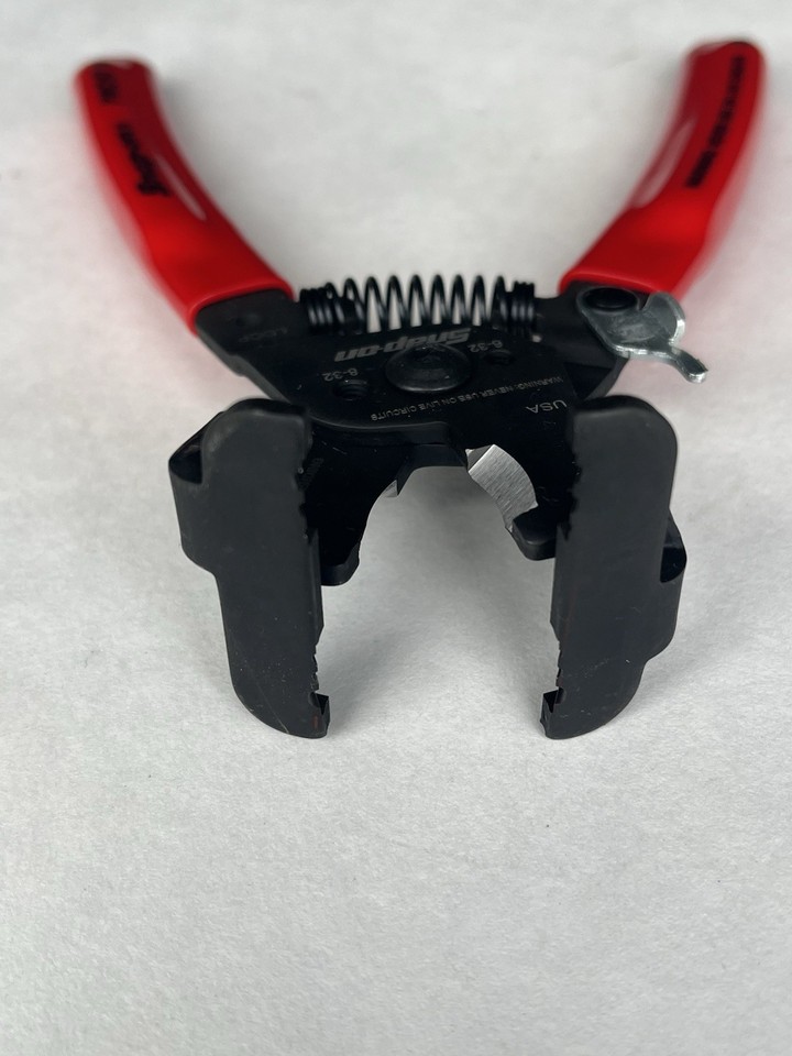 Snap On Tools USA PWCH7 Spring Handle In Line Wire Stripper Cutter ...