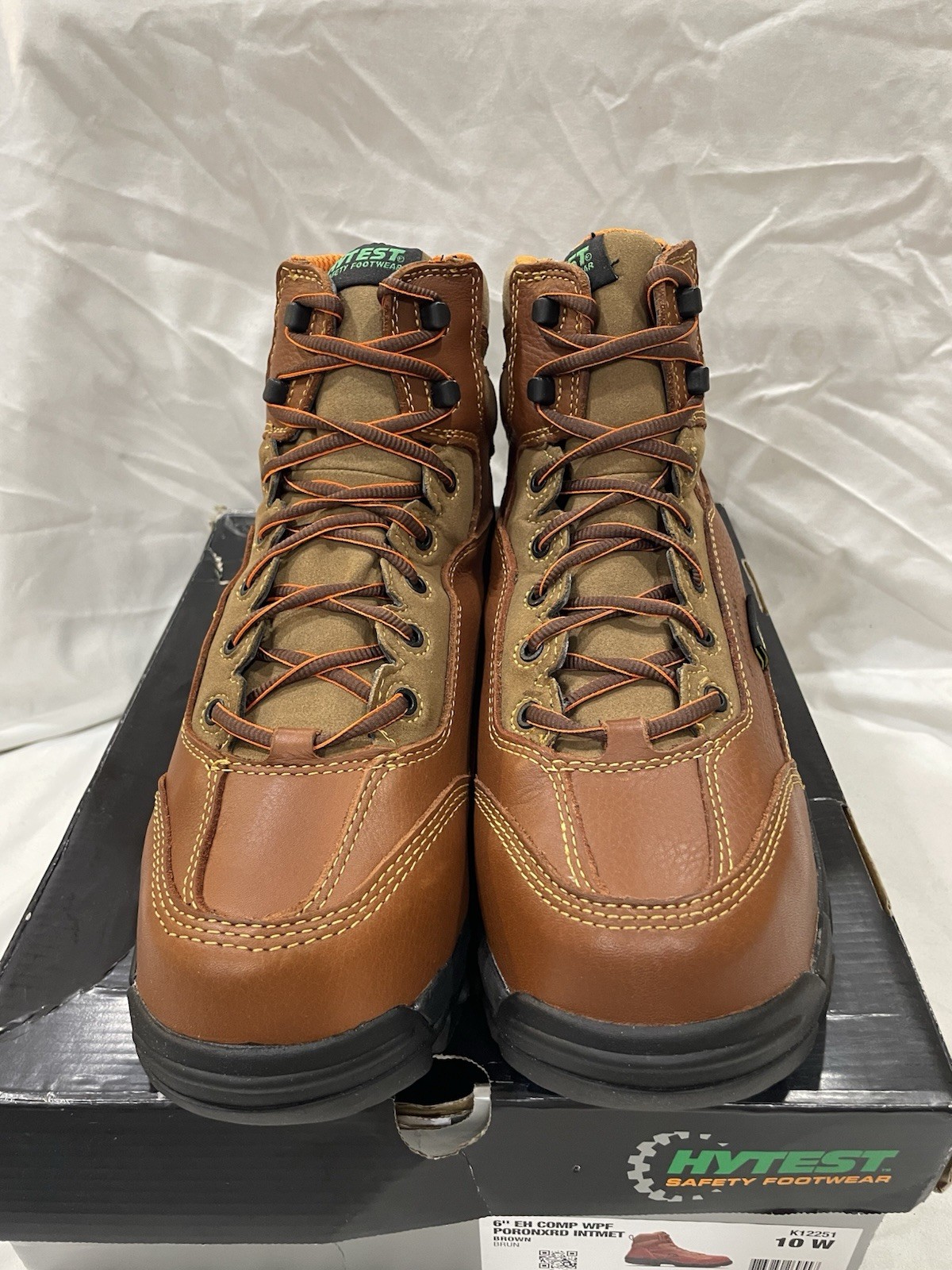 Hytest K12251 Men's 6" EH Waterproof Composite Toe Metatarsal Boot Size ...