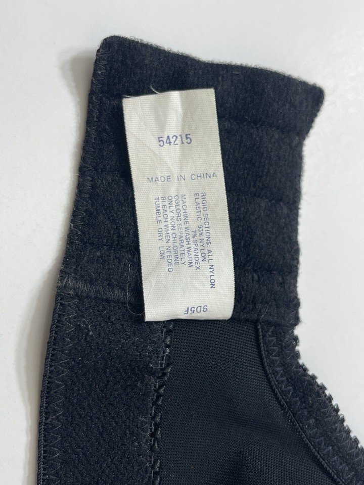 Vintage Sears 54215 Wireless Unlined Full Coverage Black Bra Size 36C ...
