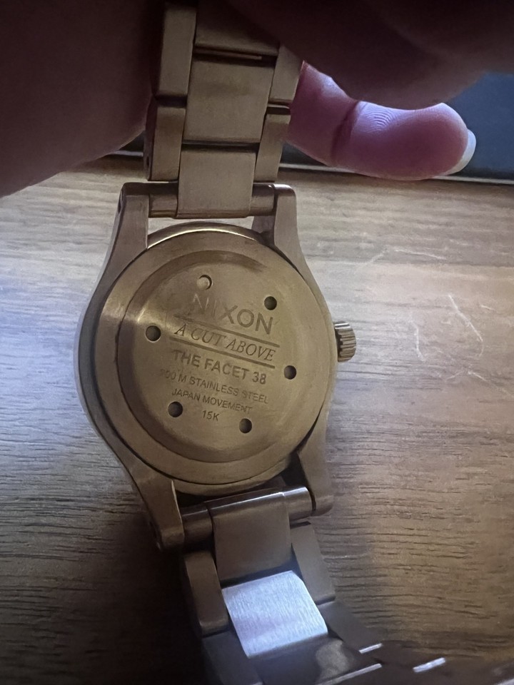 Nixon A409897 Women's Facet 38 Rose Gold-Tone Stainless Steel Watch A ...