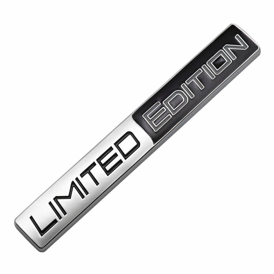 1X For Car Bike Truck LIMITED EDITION Emblem 3D Badge Sticker (Silver ...