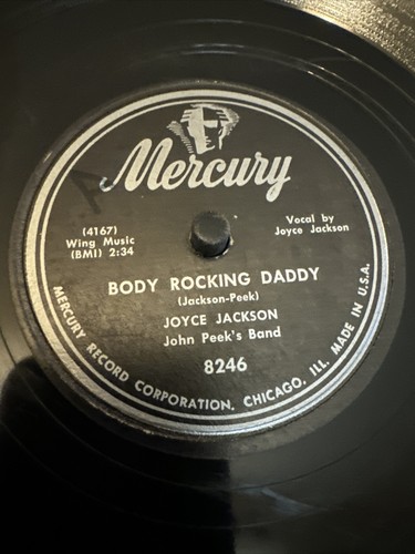 Mercury 78 RPM Joyce Jackson - Body Rocking Daddy 8246 V++ R&B | eBay.de
