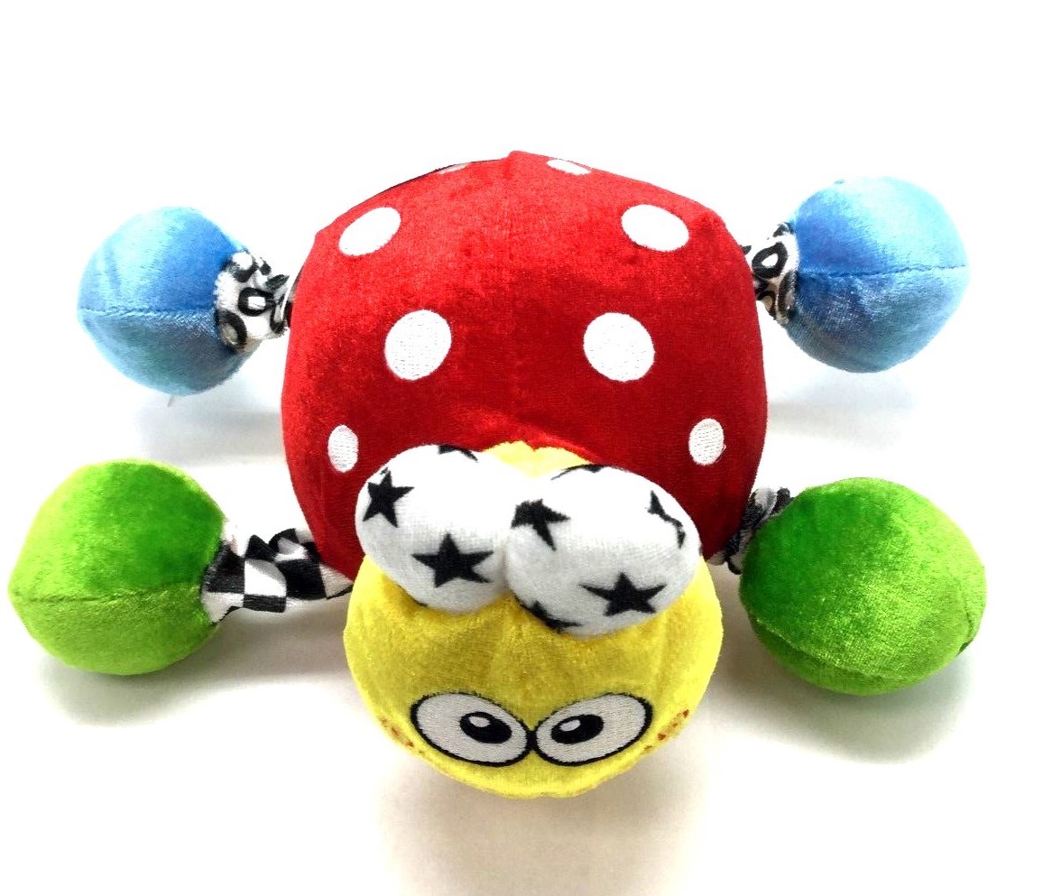 Baby Toy Colorful Red Stuffed Animal Squeaker Rattler Rattles Circus ...