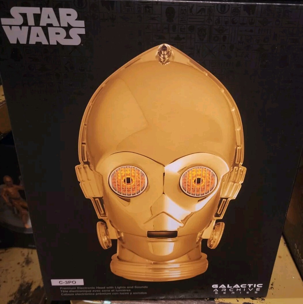 Disney Parks Star Wars Galactic Archive Series C-3PO Head New