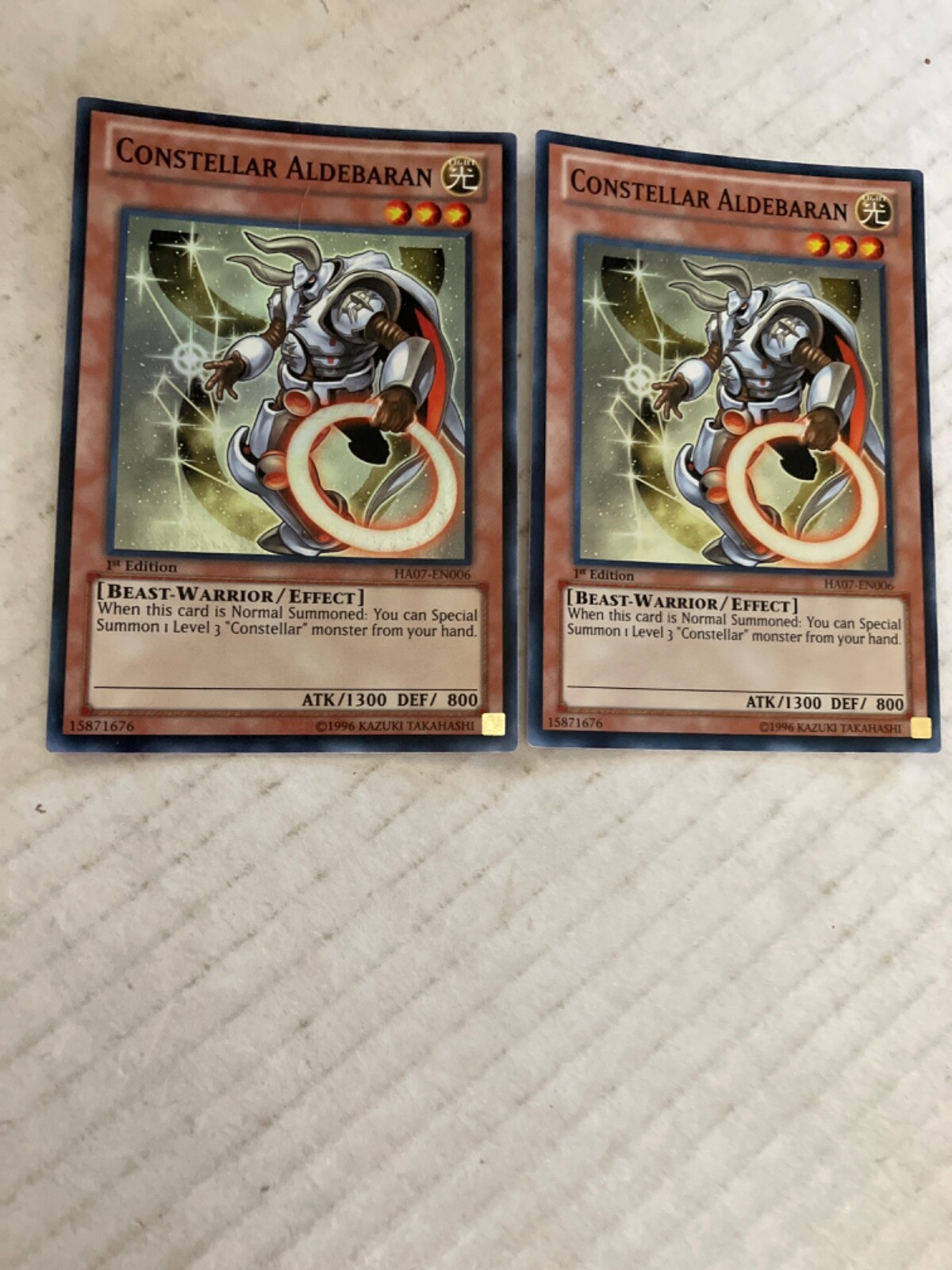 2 constellar Aldebaran 1st edition foil rare yu-gi-oh gaming cards cscan | eBay